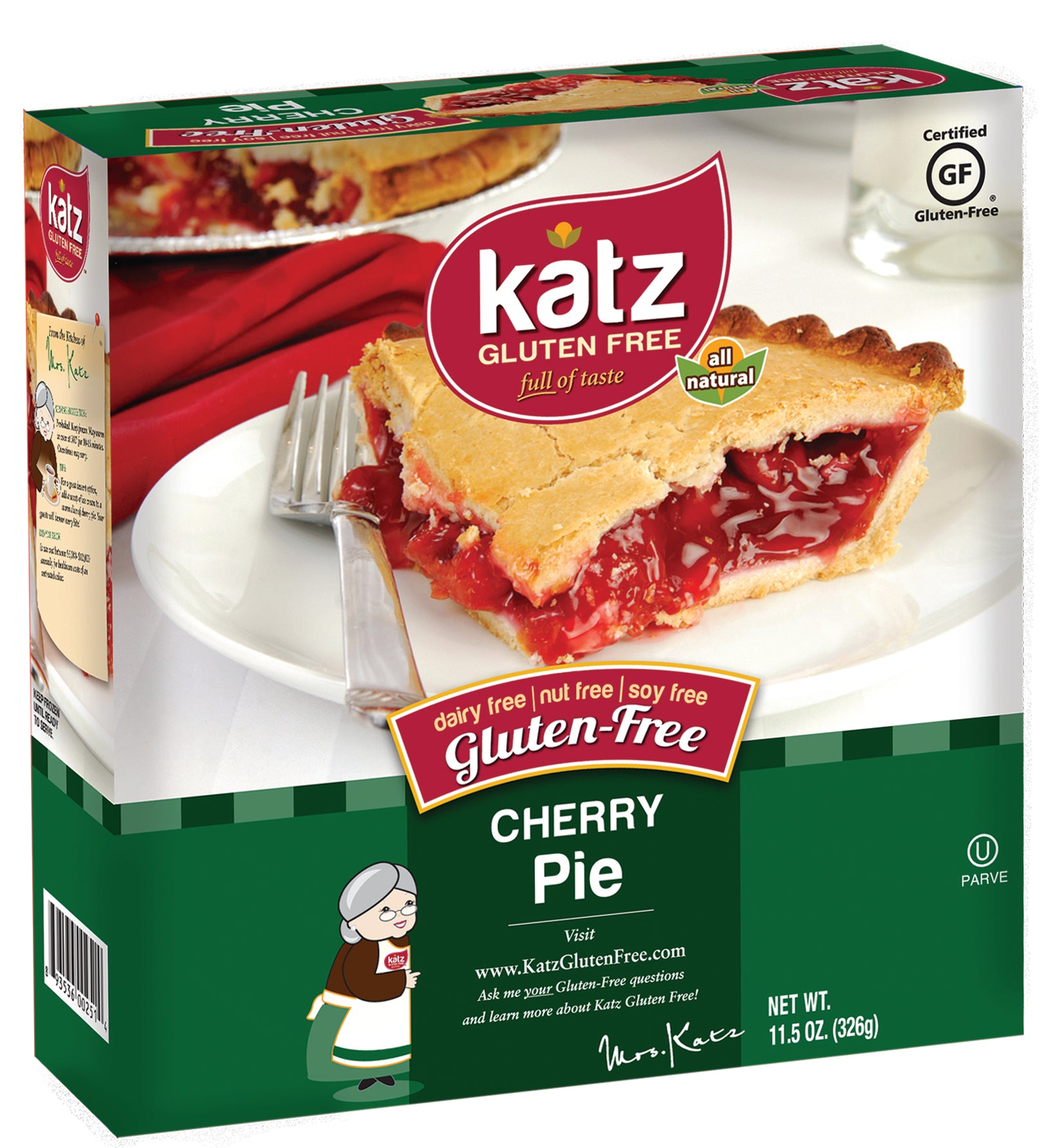 Gluten Free Cherry Pie by Katz Glutenfreepalace GlutenFreePalace