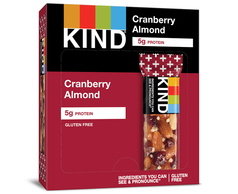 KIND PLUS, Cranberry Almond (12 Bars) | GlutenFreePalace