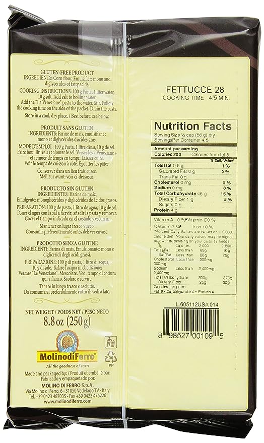 Order Online Le Veneziane Gluten Free Italian Corn Pasta Fettuce ...