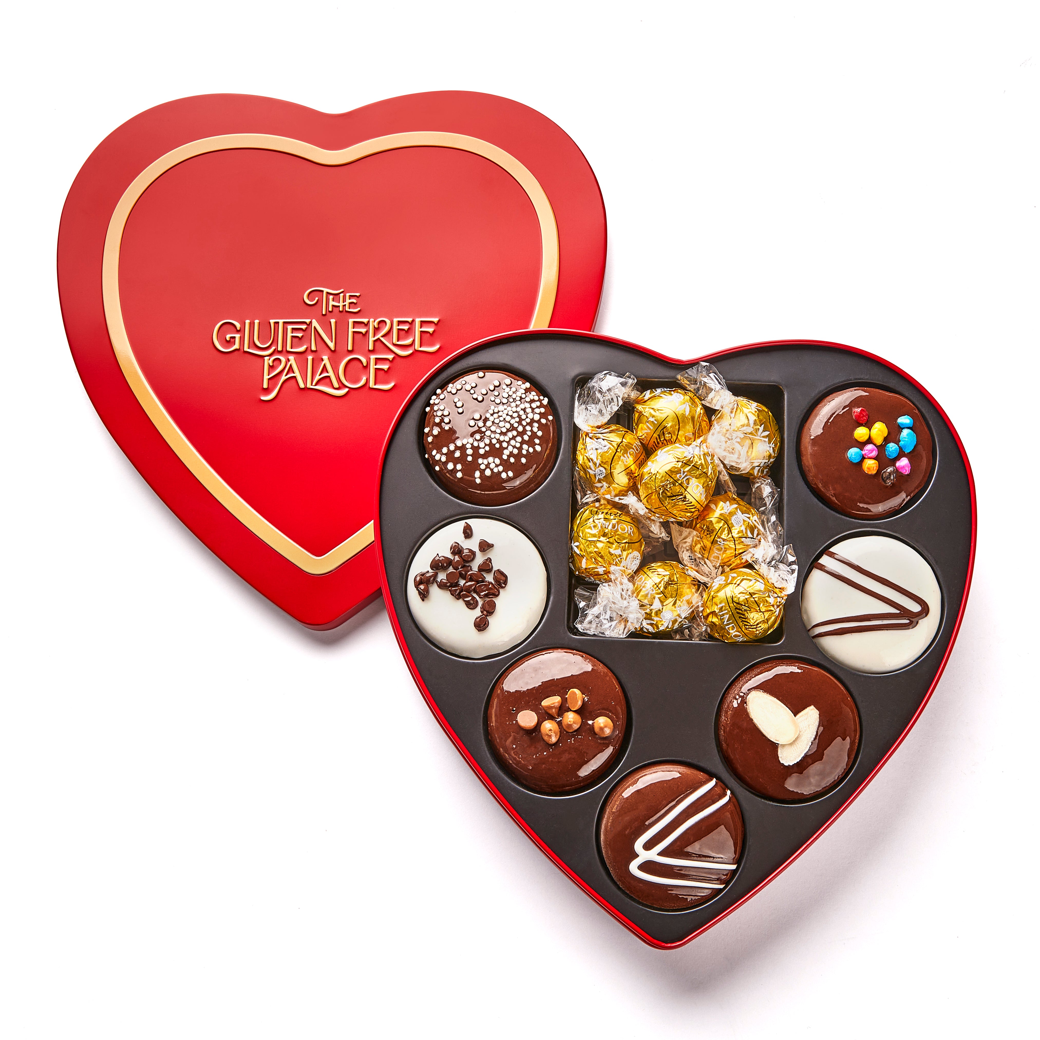 Gluten Free Palace Heart Cookie Chocolate Heart Tin | GlutenFreePalace