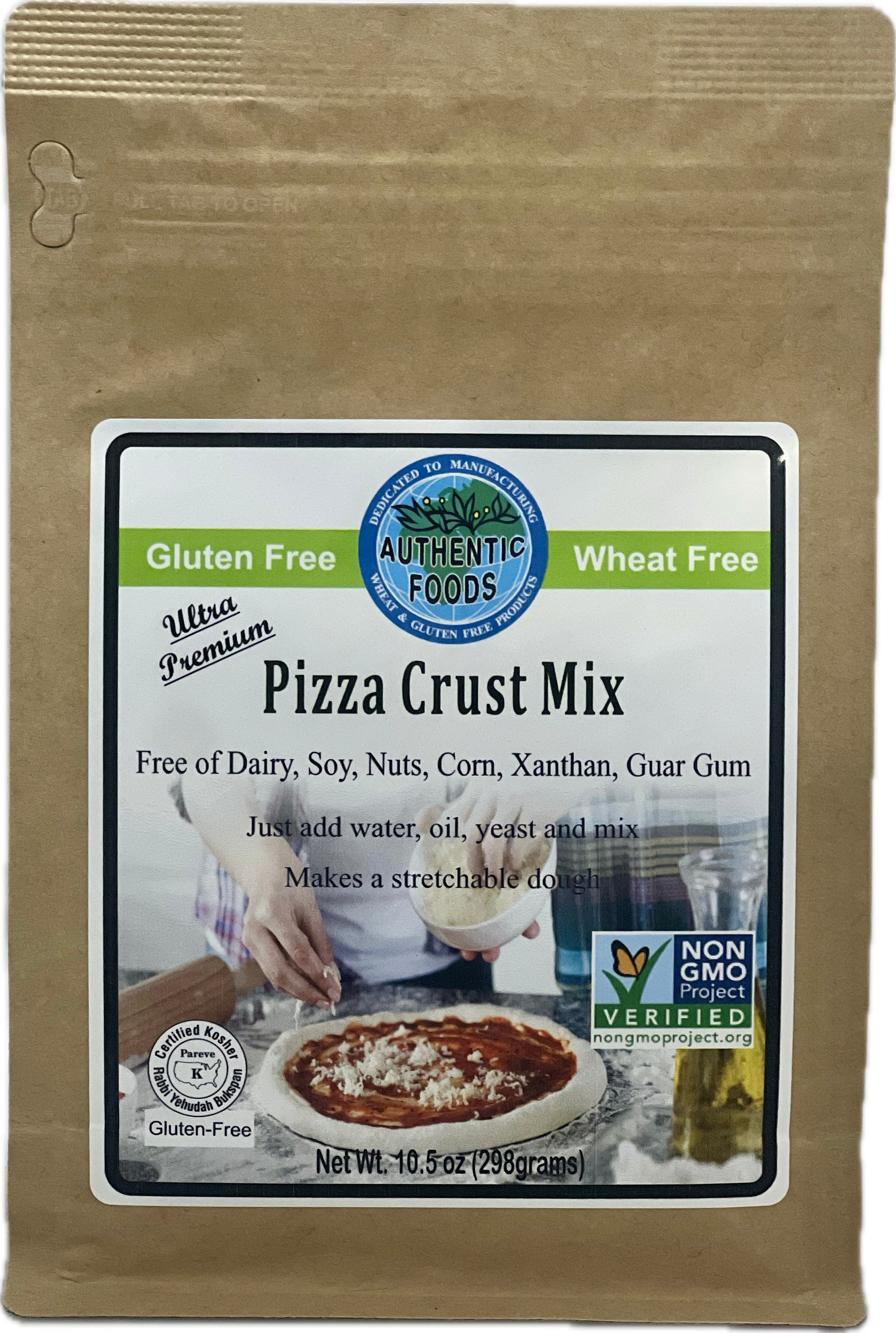 Authentic Foods Pizza Crust Mix | GlutenFreePalace