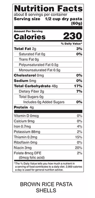 Tinkyada’s Gluten Free Brown Rice Shells | GlutenFreePalace